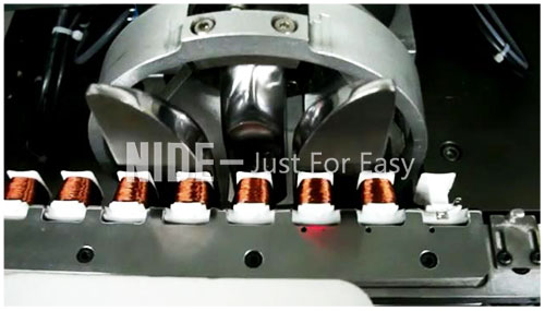 Straight Open Linear Stator Winding Equipment White Or Customized Color