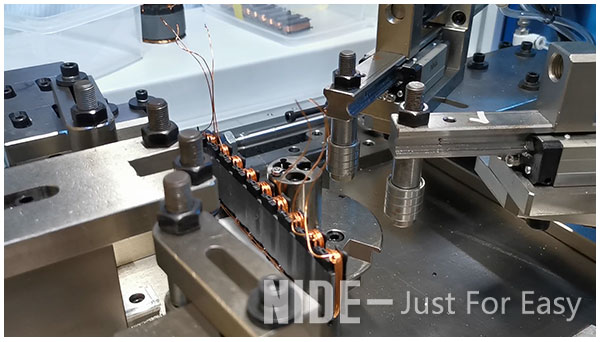 automatic bldc motor linear stator rolling up machine,stator coil roll ...