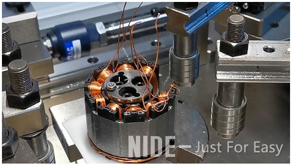 automatic bldc motor linear stator rolling up machine,stator coil roll ...
