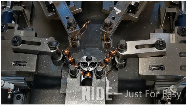 automatic bldc motor linear stator rolling up machine,stator coil roll ...