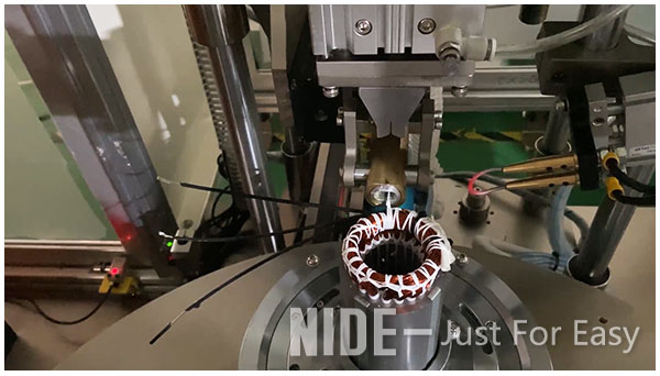 Induction Motor Tubular Stator Coil Lacing Machine