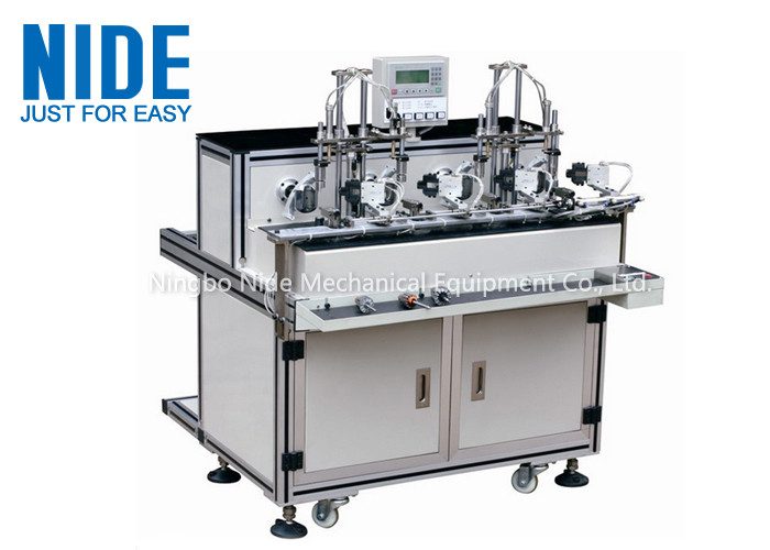 Double Station Armature Electrical Motor Winding Machine / Small Rotor ...