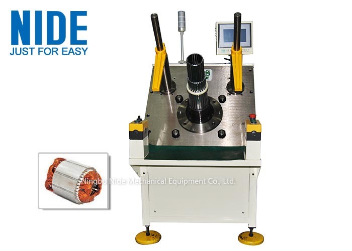 Table Fan Motor Stator Coil Winding And Wedge Inserting Machine Semi Auto
